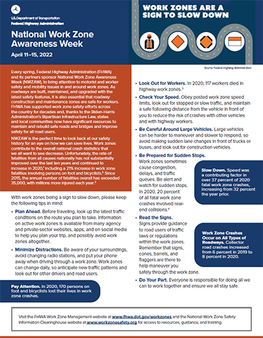 Work Zone Awareness